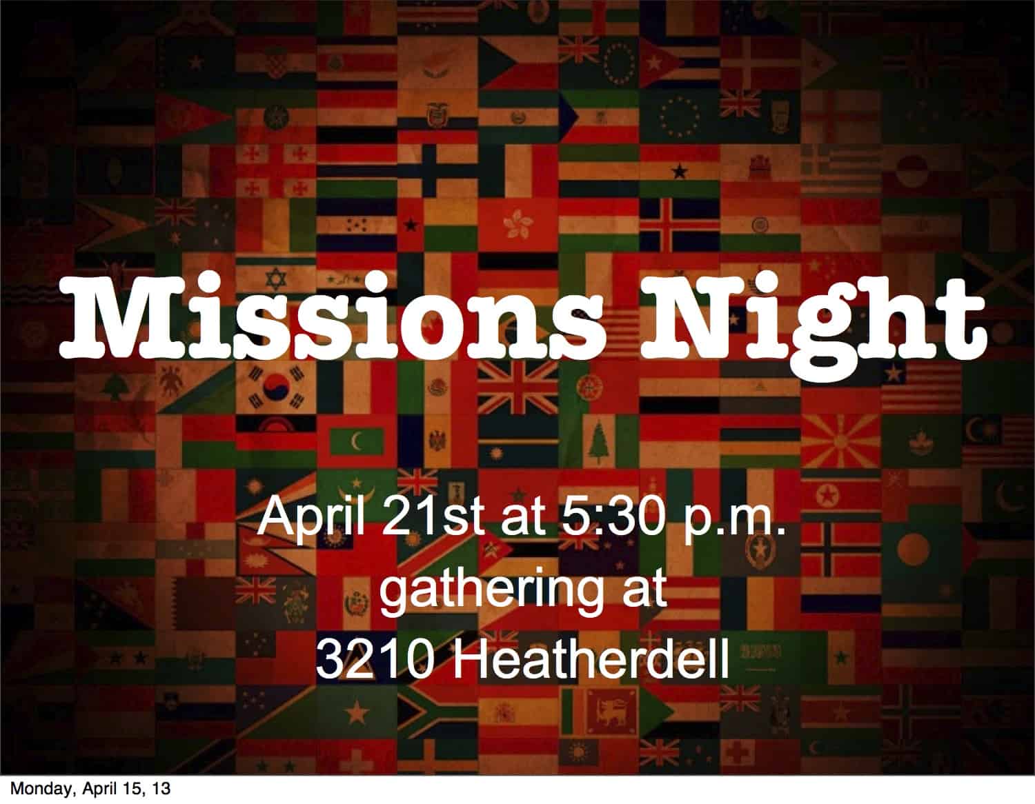 Missions Night - Red Village Church