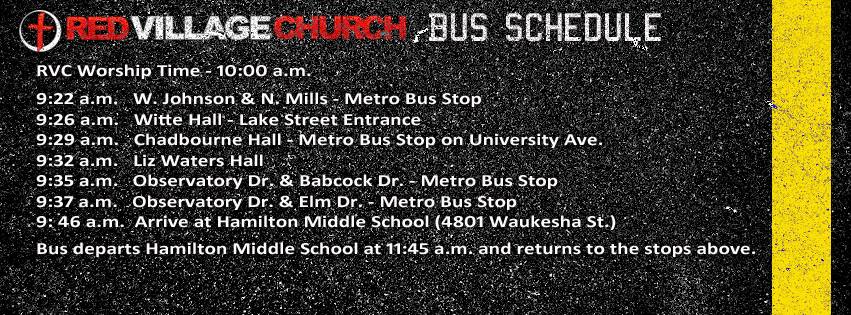 RVC Church Bus - Red Village Church