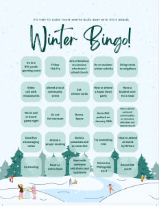 Annual Winter Bingo! January 7-March 10, 2024 - Red Village Church