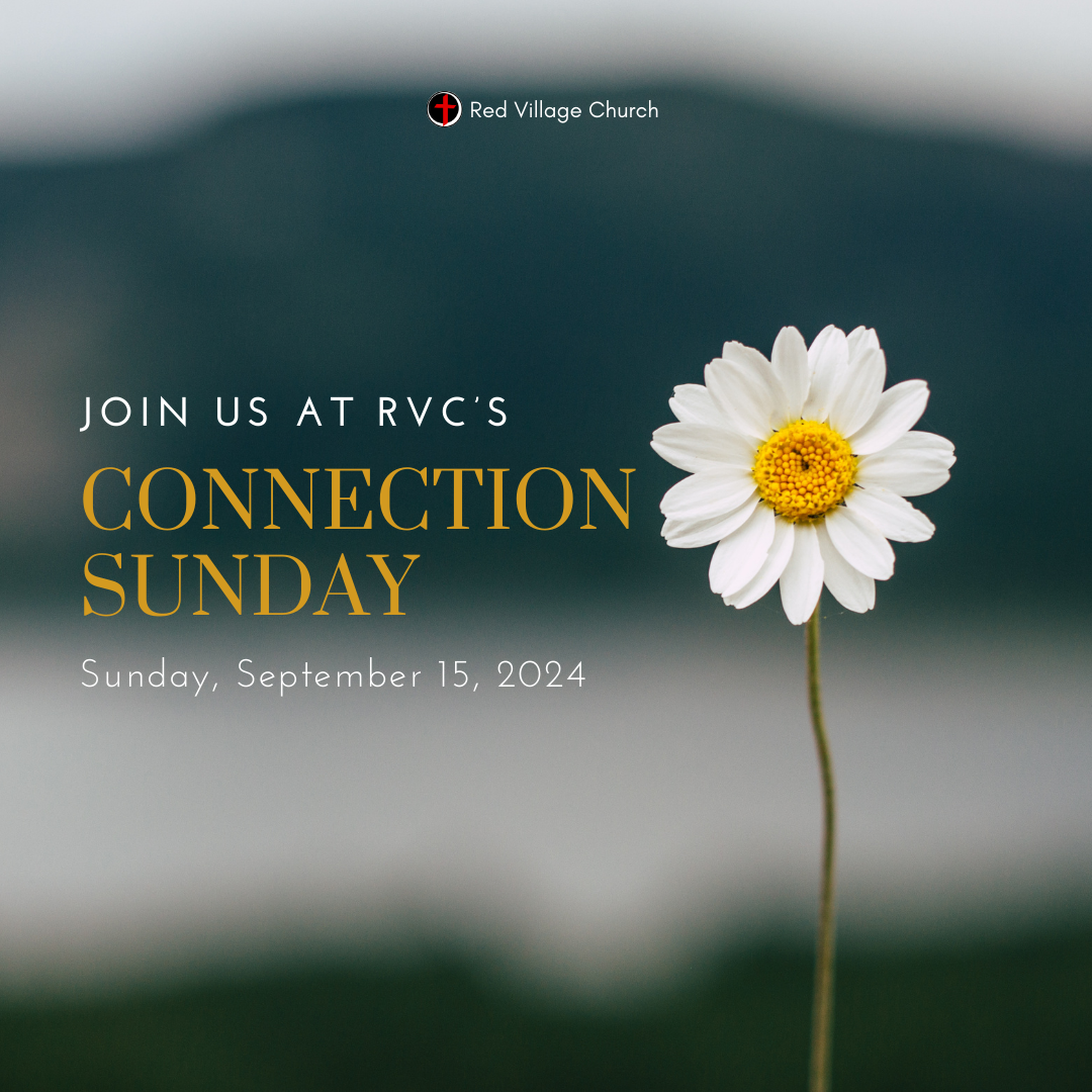 Connection Sunday September 15, 2024 - Red Village Church
